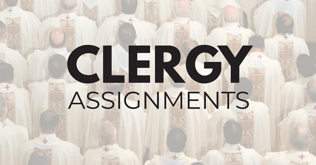Bishop releases clergy assignment | One Voice Magazine