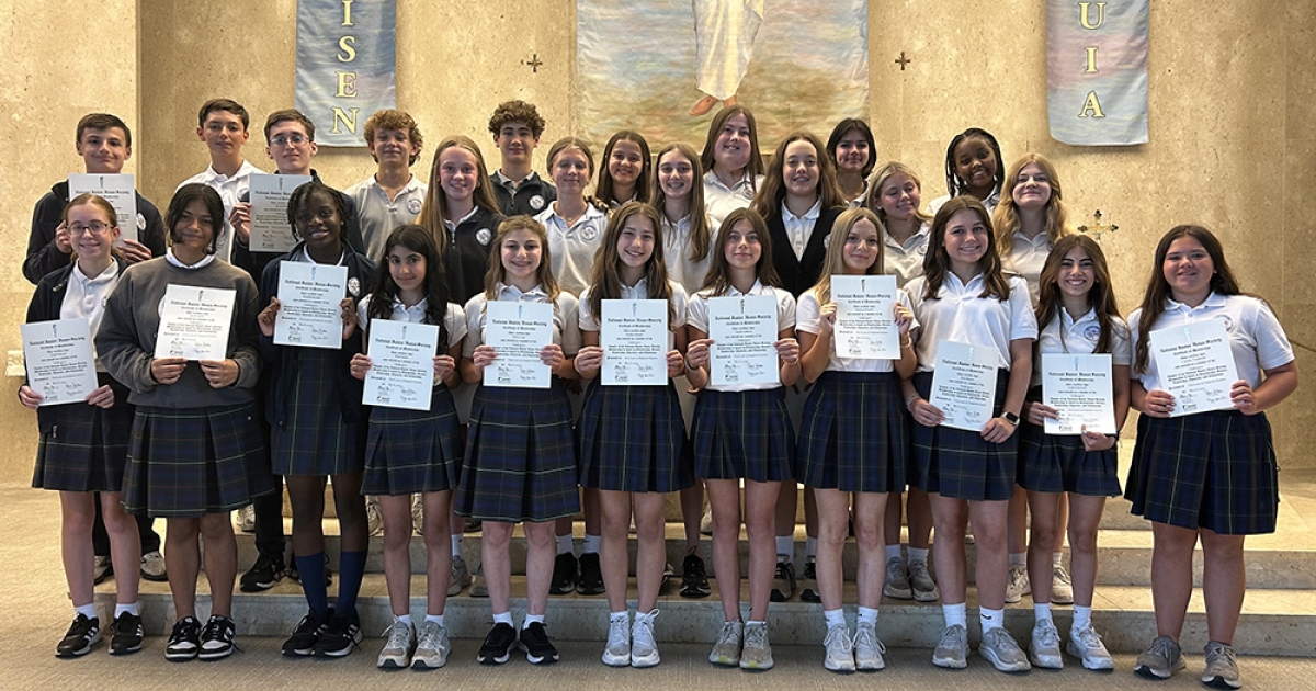 OLS School inducts students into the 2024 National Junior Honor Society ...